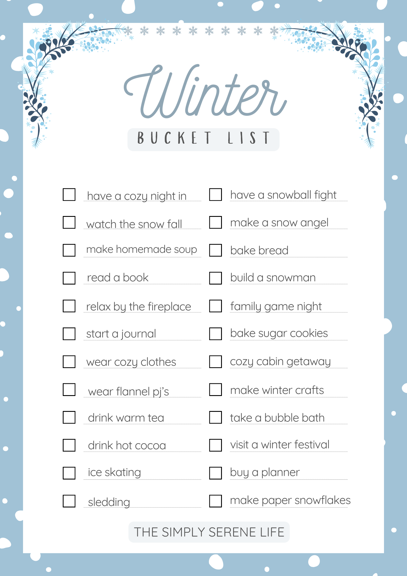 17 Cheerful & Magical Winter Bucket List Ideas for the Season - The ...